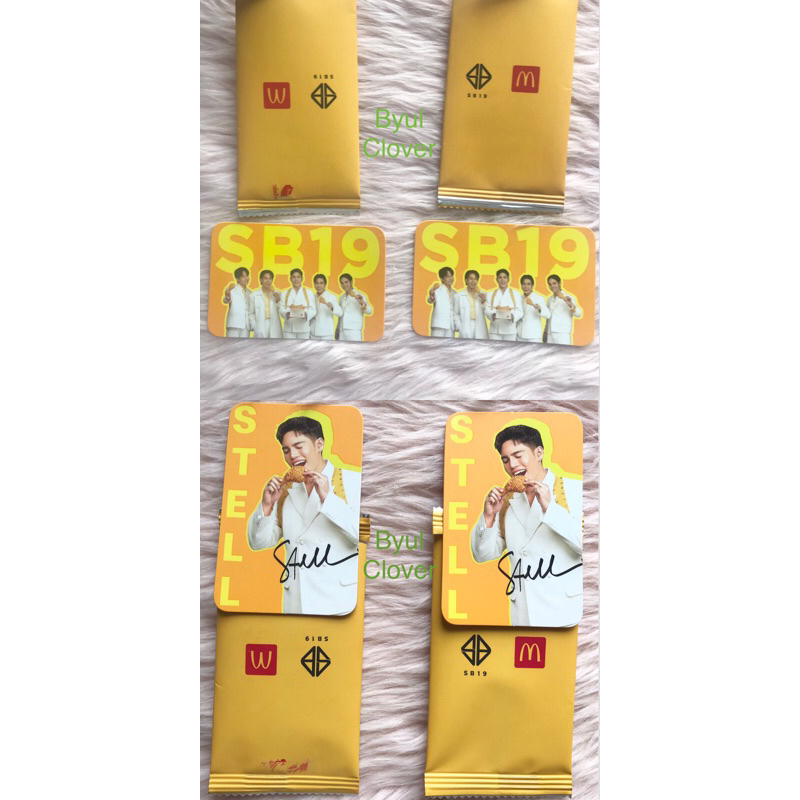 SB19 Mcdo Stell Josh Justin Ken Pablo Mcdonald photocard pc official ...