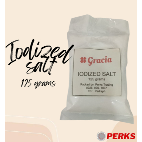 IODIZED SALT 125grams x 6 sachets | Shopee Philippines
