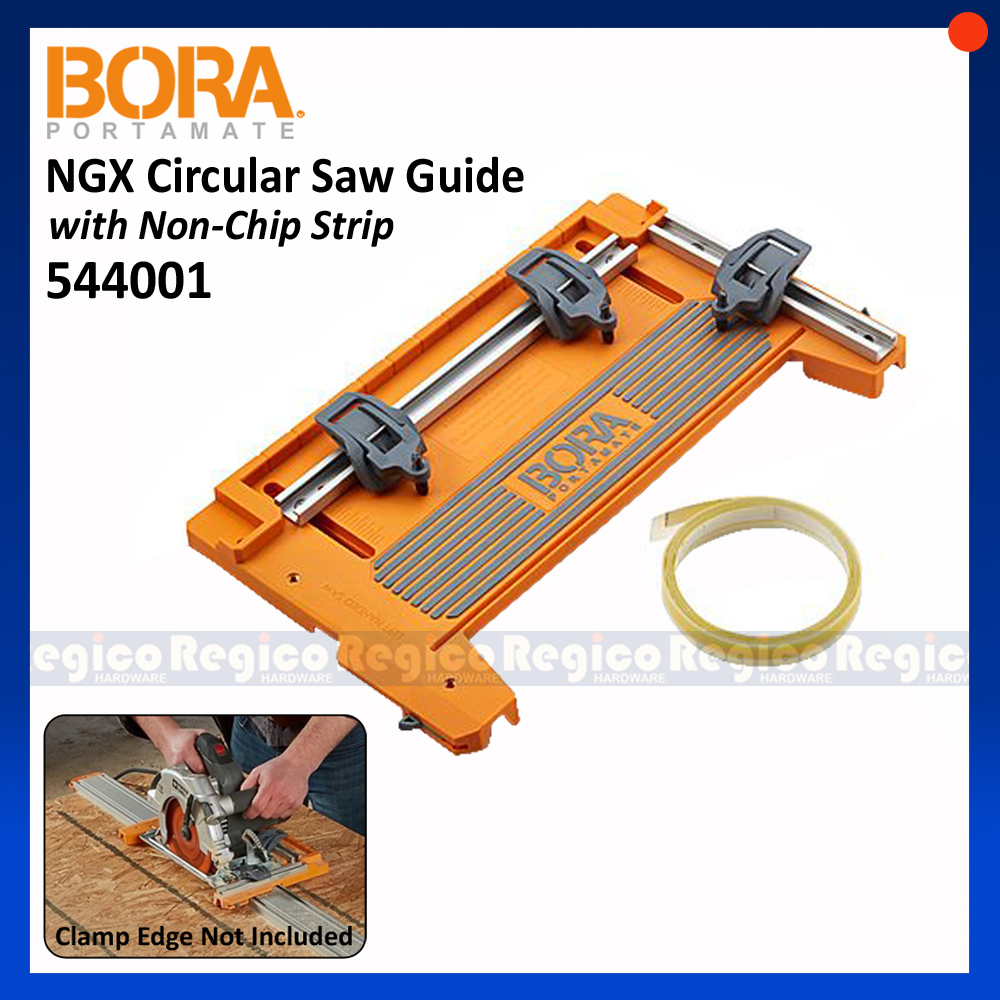 BORA NGX Circular Saw Guide with Non-Chip Strip for Bora Clamp Edge ...