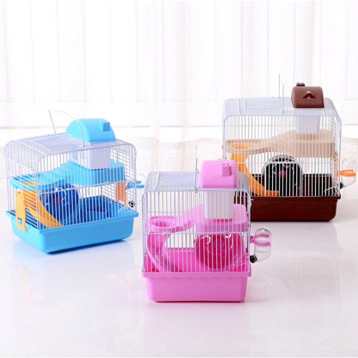 2 Storey Hamster Cage Pet Cage Hamster Cottage Double Layer House ...