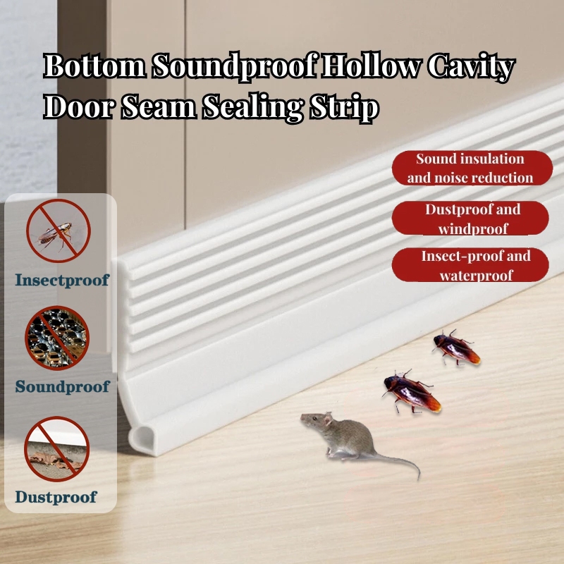 Seal Strip Door Bottom Gap Silicone Rubber Door Draft Strip Stopper ...