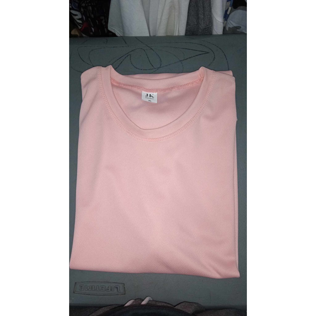 JK PEACH | Plain Dri-fit Roundneck | Shopee Philippines