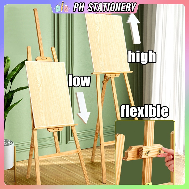 1.6 Meters Wooden Easel Adjustable Painting/Display Stand Art Supplies ...