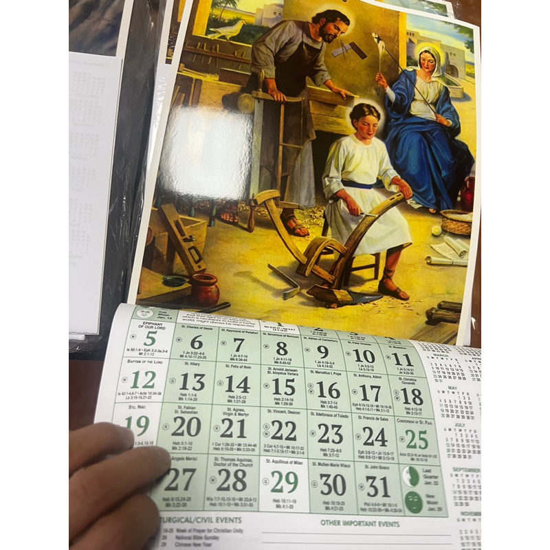 Saint Joseph Wall Calendar 2025 | Shopee Philippines