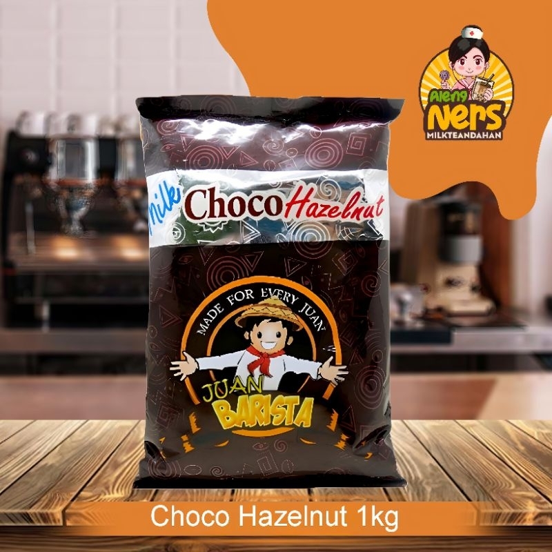 7.7 SALE JUAN BARISTA CHOCO HAZELNUT FLAVORED MILK POWDER 1KG | Shopee ...