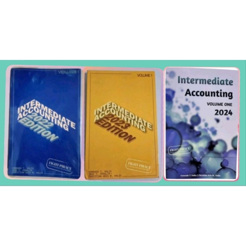 Intermediate Accounting vol.1 2022 &2023,2024 ed.by valix | Shopee ...