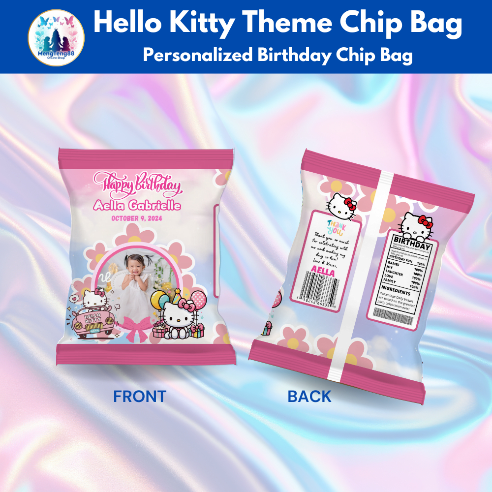 Hello Kitty Theme Personalized Birthday Chip Bag | Shopee Philippines