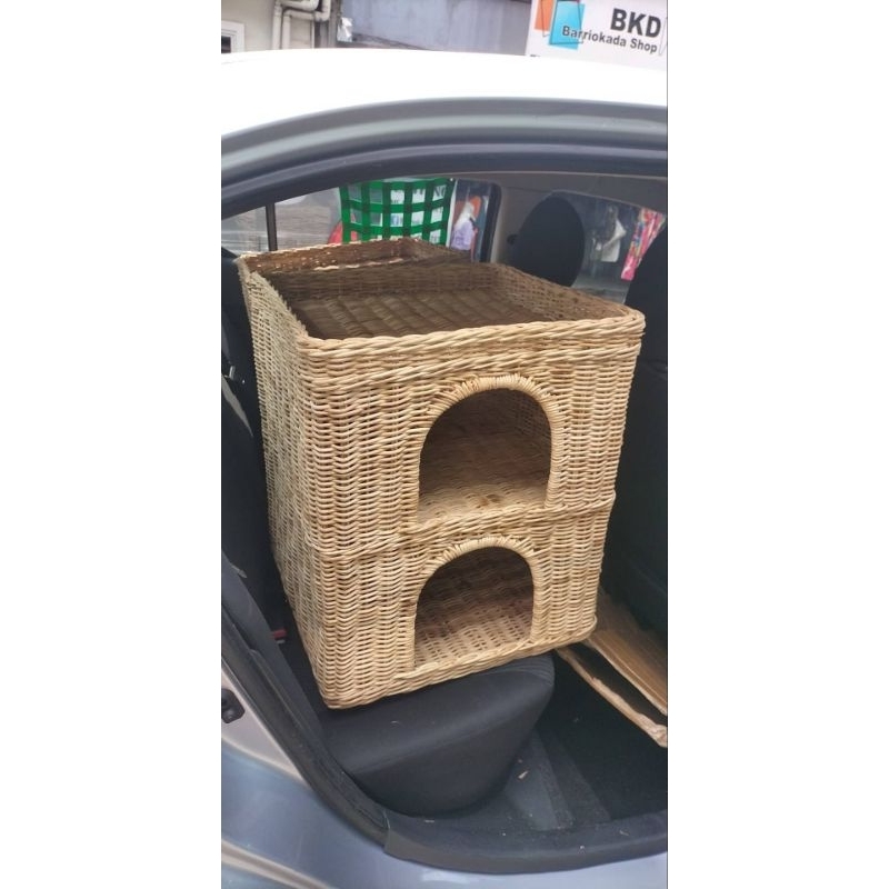 double Square pet house - 14*14*22 | Shopee Philippines