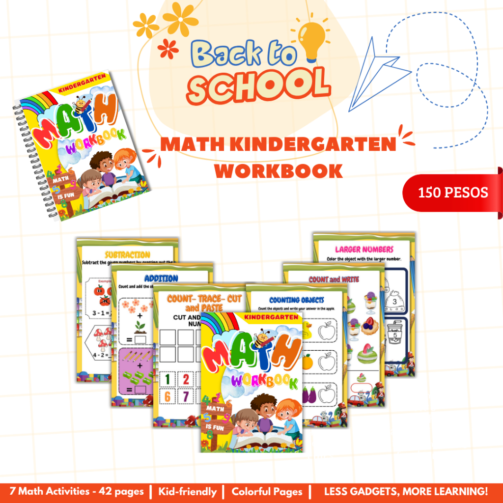Mathematics Workbook - Kindergarten 42 pages | Shopee Philippines