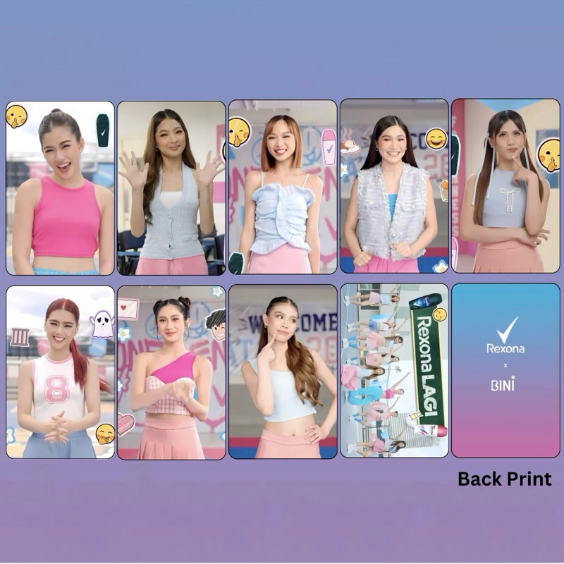 Bini Endorsement Photocards - Shopee, Puregold, Ponds, Rexona, Coca ...