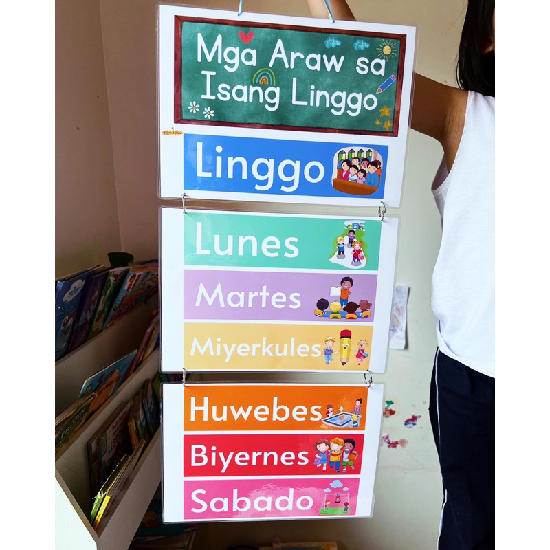 DAYS OF THE WEEK CHARTS - Mga Araw sa Isang Linggo | Shopee Philippines