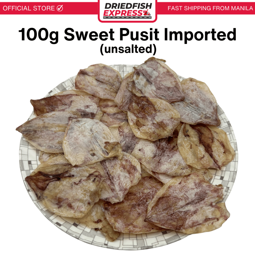 100g Cebu Daing Pusit unsalted (sweet pusit) vacuum sealed wholesale ...
