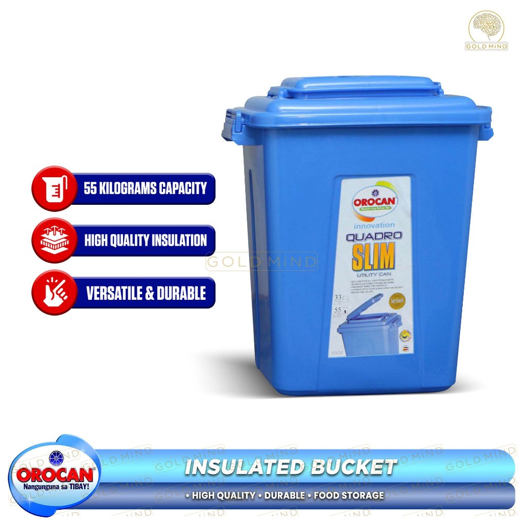 Orocan Quadro Slim Water Drum / Utility Pail / Water Container/ Utility ...