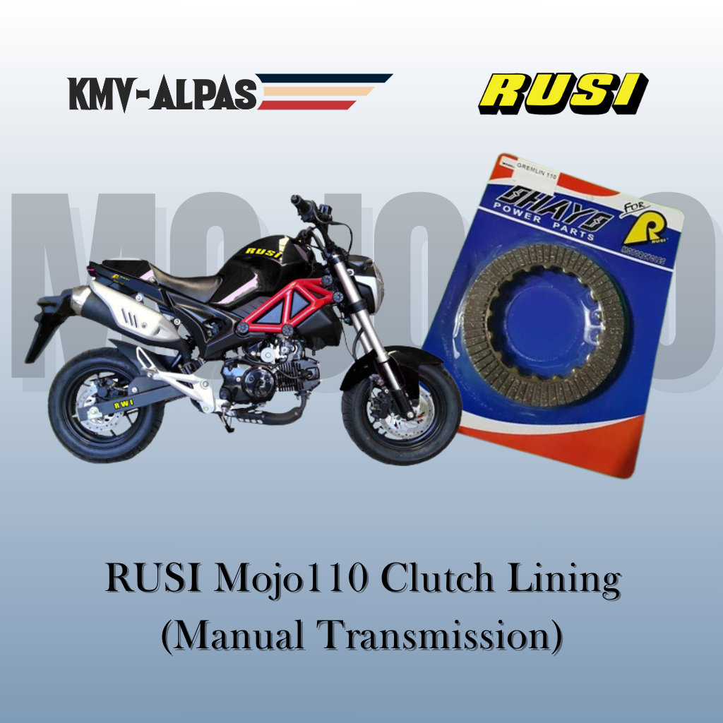 RUSI Mojo110 Clutch Lining Set (w/ Clutch Only) | Shopee Philippines