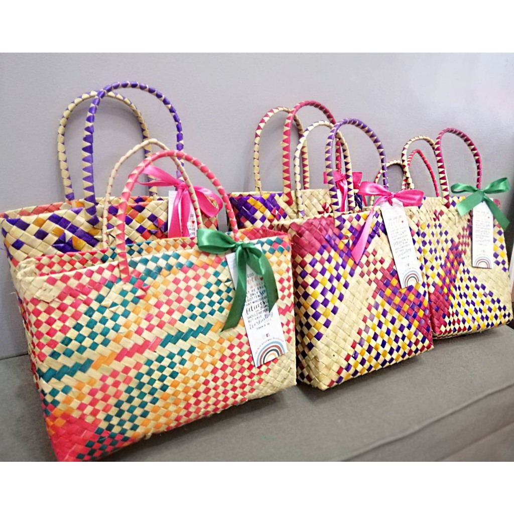 Bayong Native Bag Filipino colorful gift packaging (weaved bag ...