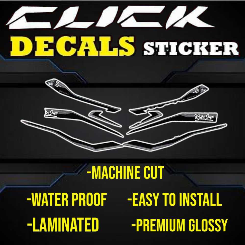 HONDA CLICK STICKER DECALS ACCESSORES/HONDA CLICK DECALS | Shopee ...