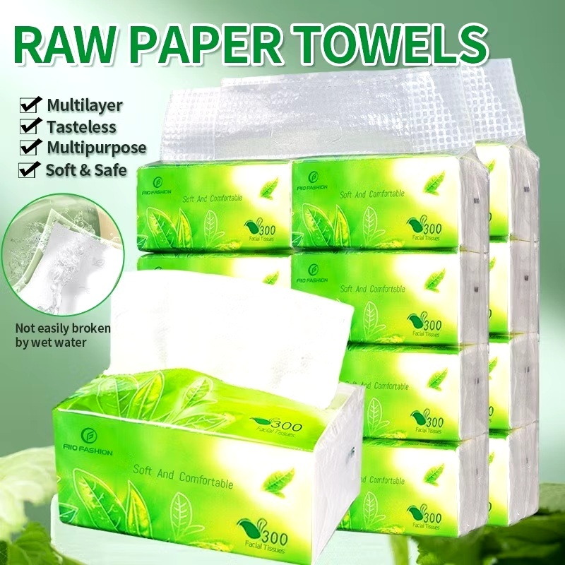 Facial tissue Native wood pulp Interfolded Paper Towel 3 Ply | Shopee ...