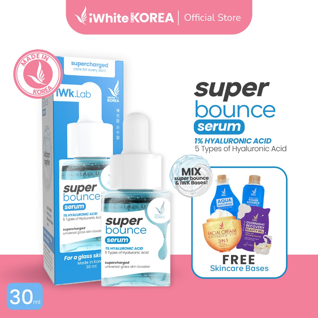 iWhite Korea Supercharged Super Bounce Serum Bottle Dropper 30ml ...