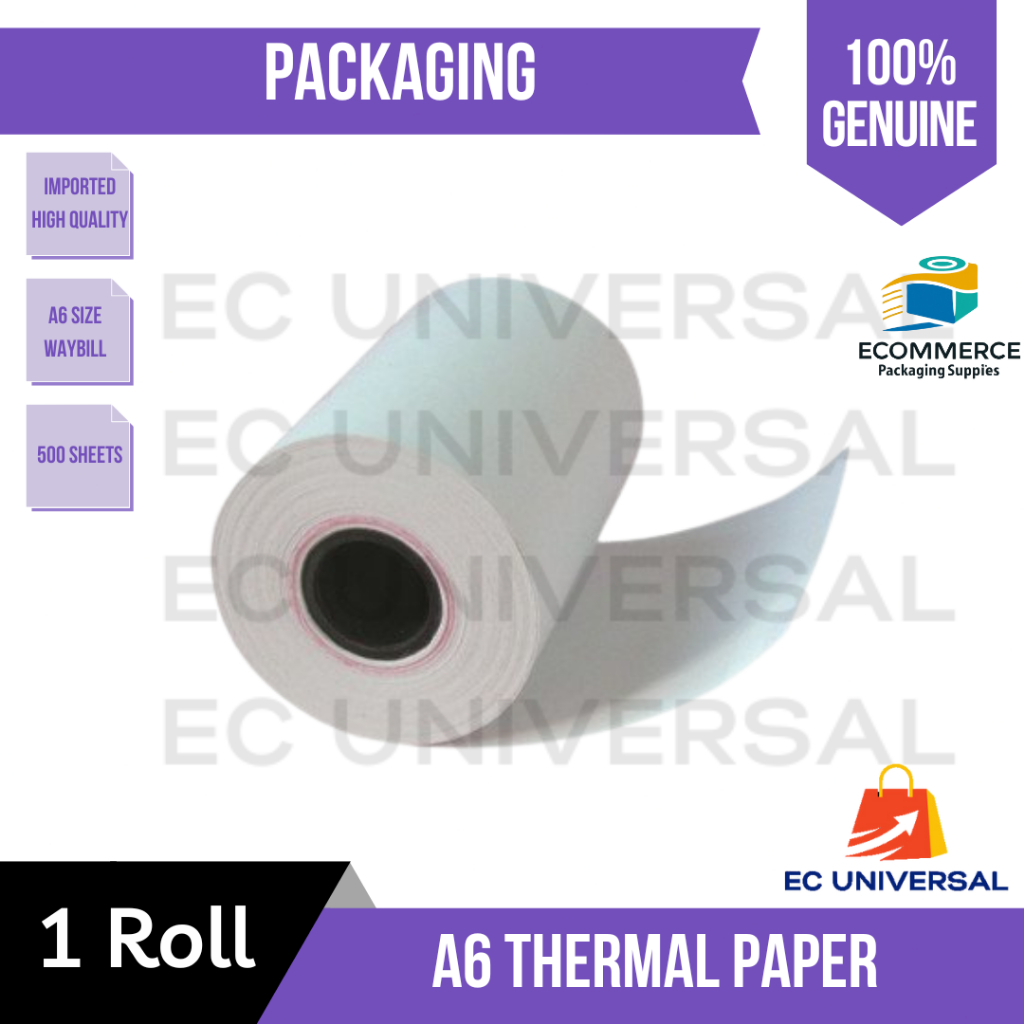500 sheets A6 Waybill Sticker Thermal Paper Roll for Printing Xprinter ...
