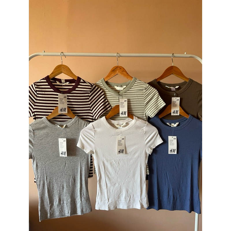 H&M Basic Full Length Soft Ribbed Fabric(downsize) | Shopee Philippines