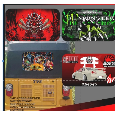 Bajaj TVS Sticker Printed High Quality Dourable and suitable to your ...