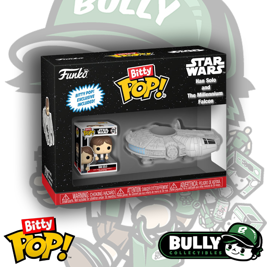 Funko Bitty POP! Rides: Star Wars - Han Solo and The Millennium Falcon ...