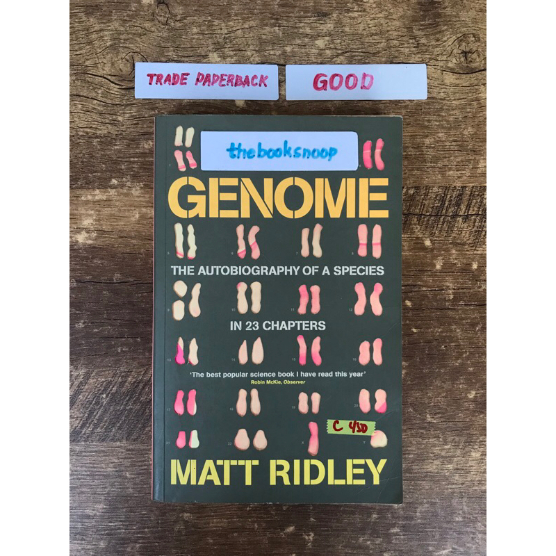 Genome: Species in 23 Chapters by Matt Ridley science evolution history ...