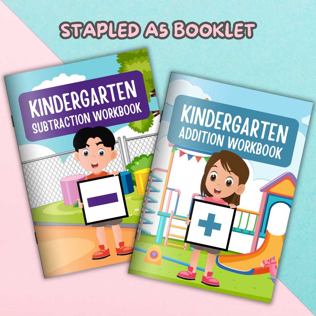Colored Preschool and Kindergarten Workbook / Activity Book (Suitable ...