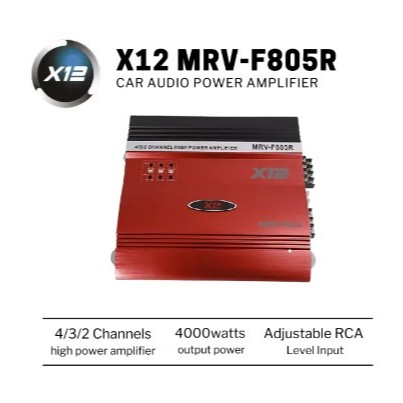 X12 MRV-F805R Car Amplifier ( Red ) | Shopee Philippines