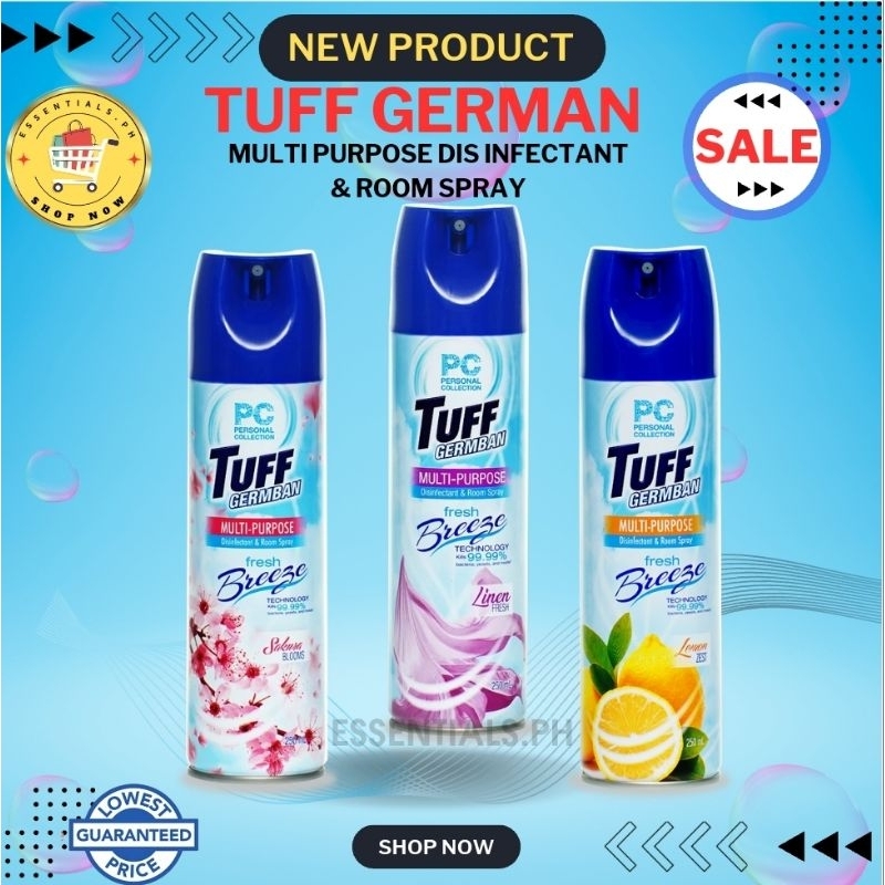 TUFF GERMBAN MULTI PUROSE DIS INFECTANT & ROOM SPRAY | Shopee Philippines