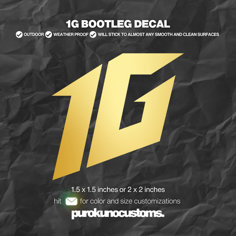 1G BOOTLEG Outdoor cut-out vinyl sticker decals for click mio ...