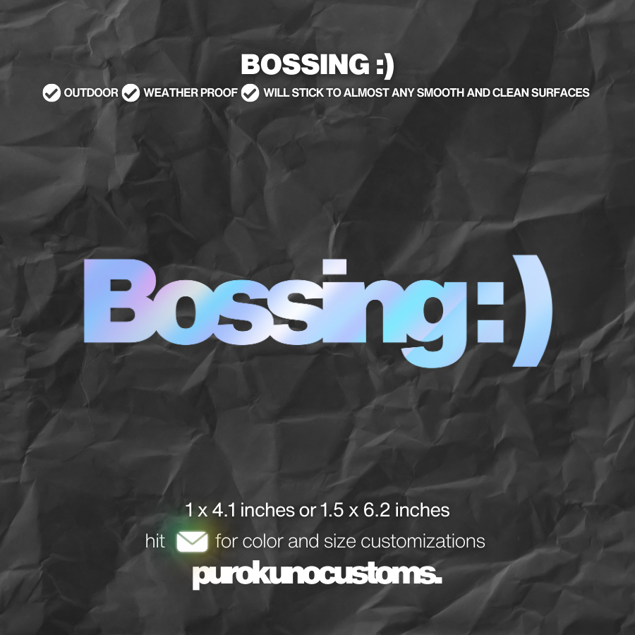 BOSSING :) Outdoor cut-out vinyl sticker decals for click mio ...