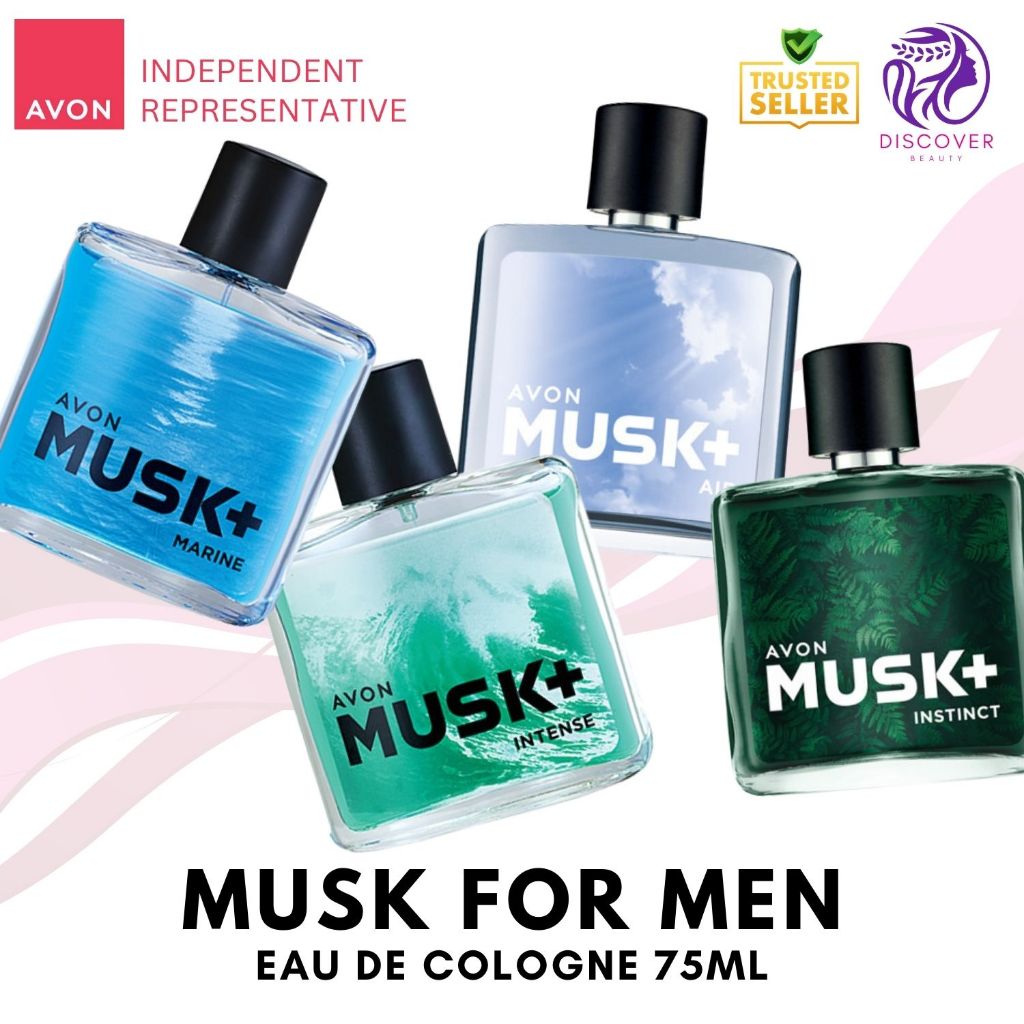 Avon MUSK FOR MEN Eau De Cologne 75ml | Shopee Philippines