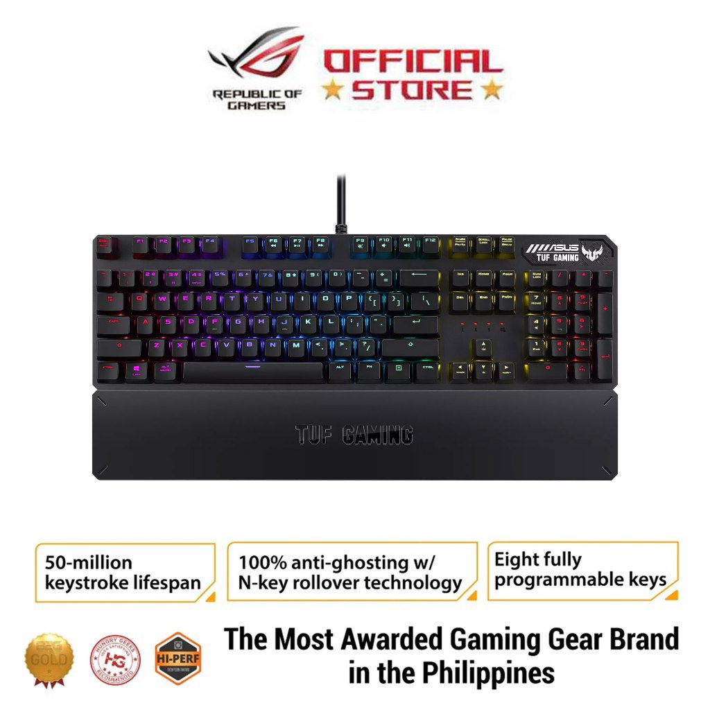 Asus TUF Gaming K3 Mechanical Switch Wired RGB Mechanical Keyboard with ...