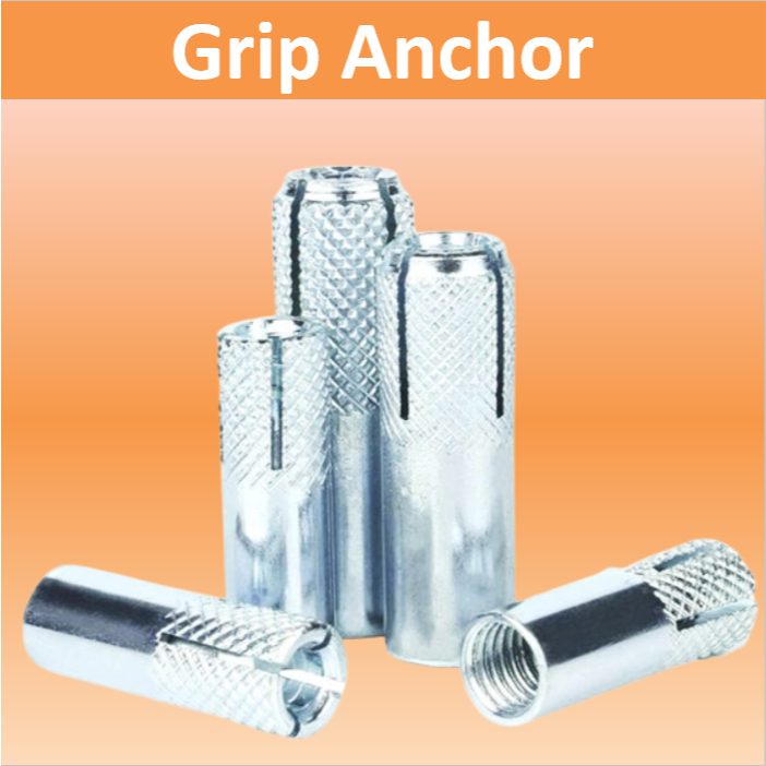 Ycaruz M8-M12 Grip Anchor with Knurled Drop in Anchor for Construction ...