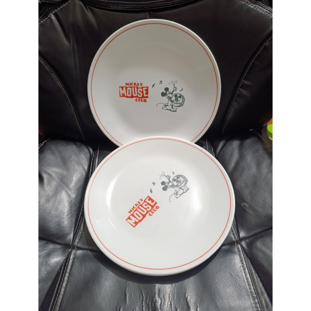 6pcs - Corelle Vitrelle Disney Mickey Mouse Dinner Plate Set | Shopee ...