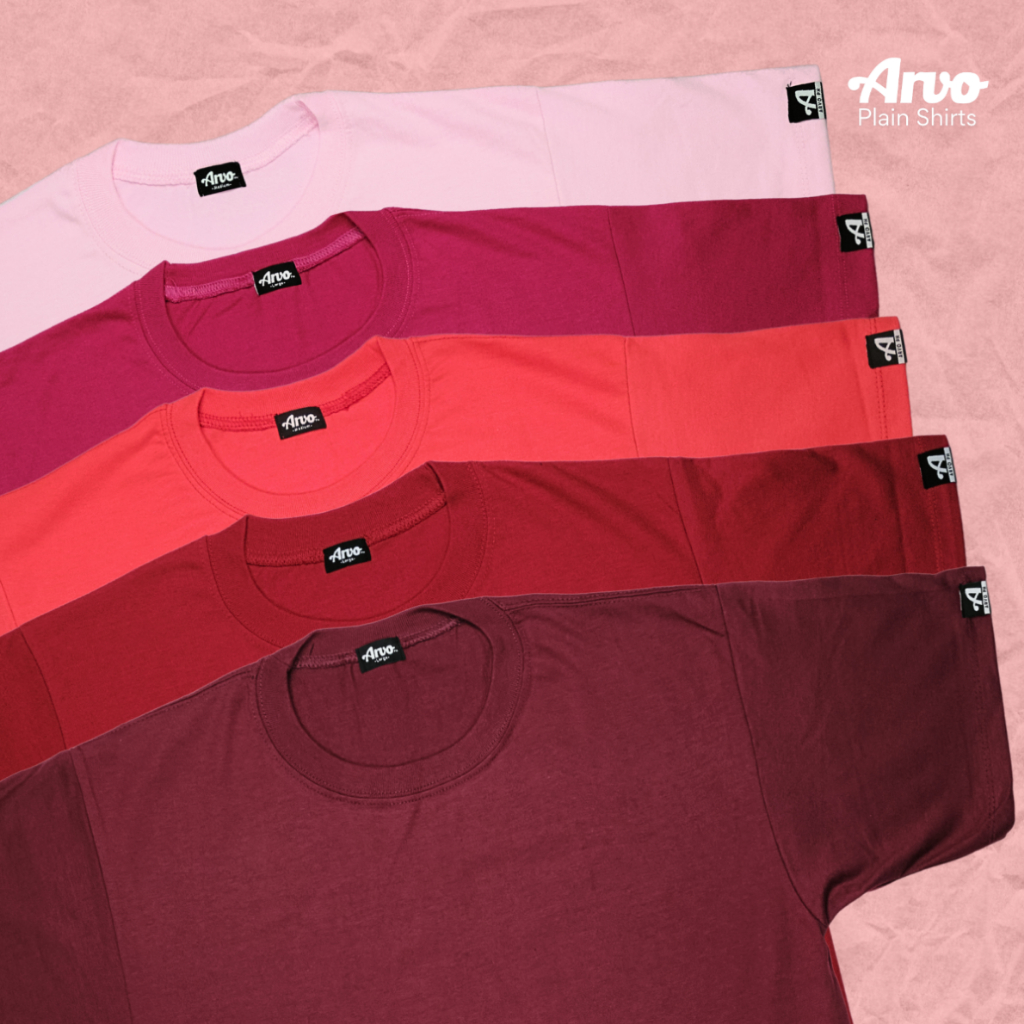 ARVO PH - Red Series Plain Tee Shirts | Shopee Philippines