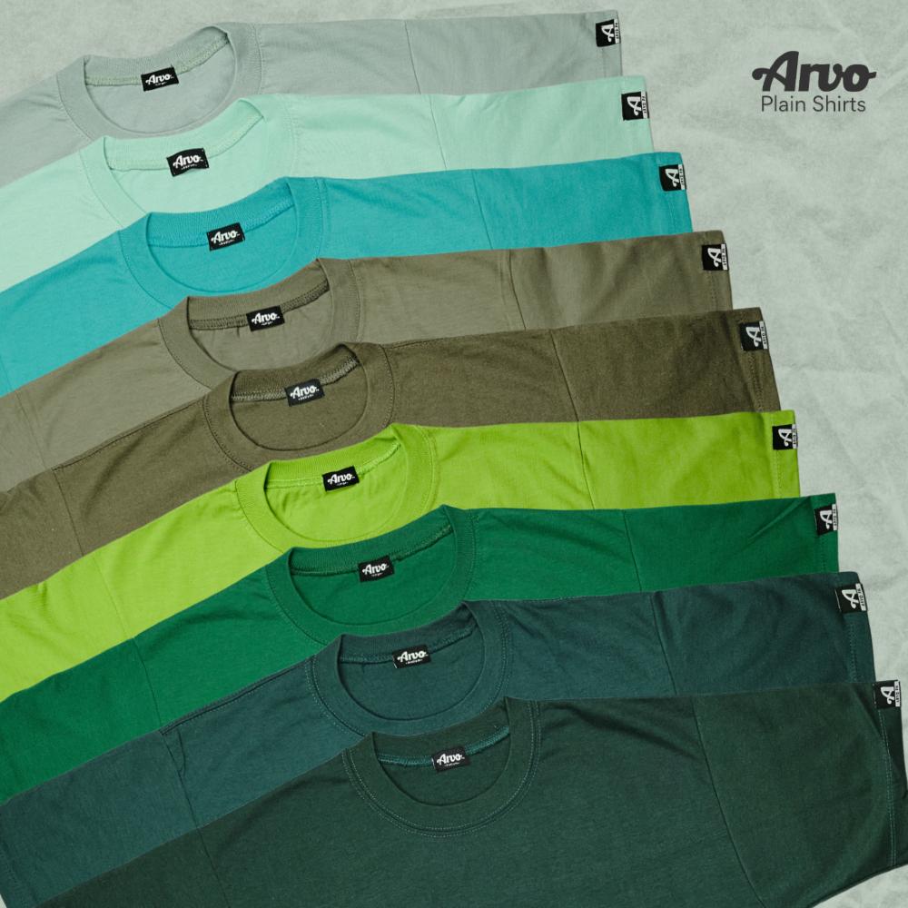 ARVO PH - Green Series Plain Tee Shirts | Shopee Philippines