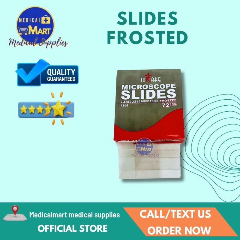 Microscope Glass Slides Frosted (72's),Topcare | Shopee Philippines