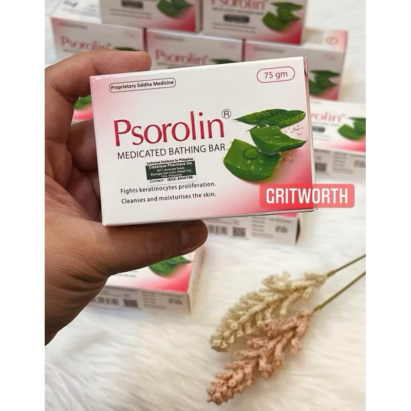 PSOROLIN Medicated Bar for Psoriasis and Dry Skin Moisturizing Anti ...