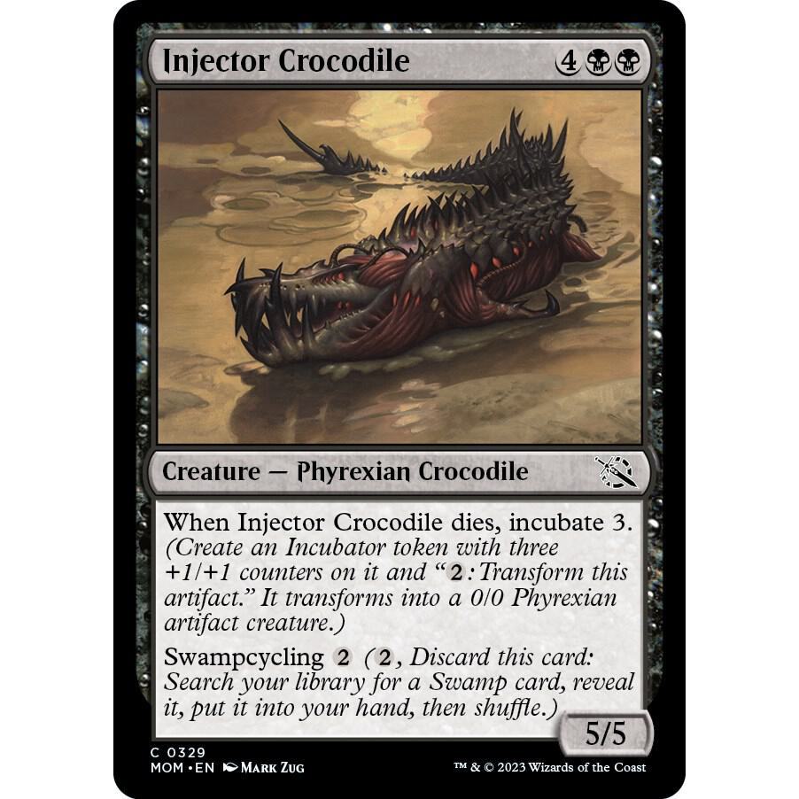 Magic the Gathering - Injector Crocodile - MTG Black - MOM - NM - (_RAS ...