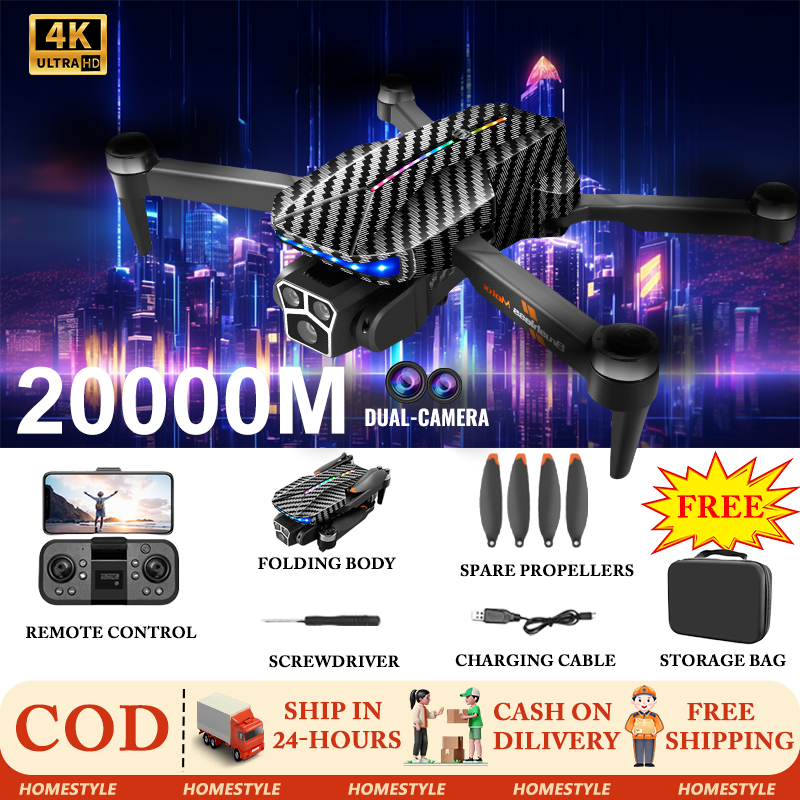 D9 mini Drone with 4K 8K HD dual-camera for vlogging kids GPS FPV ...