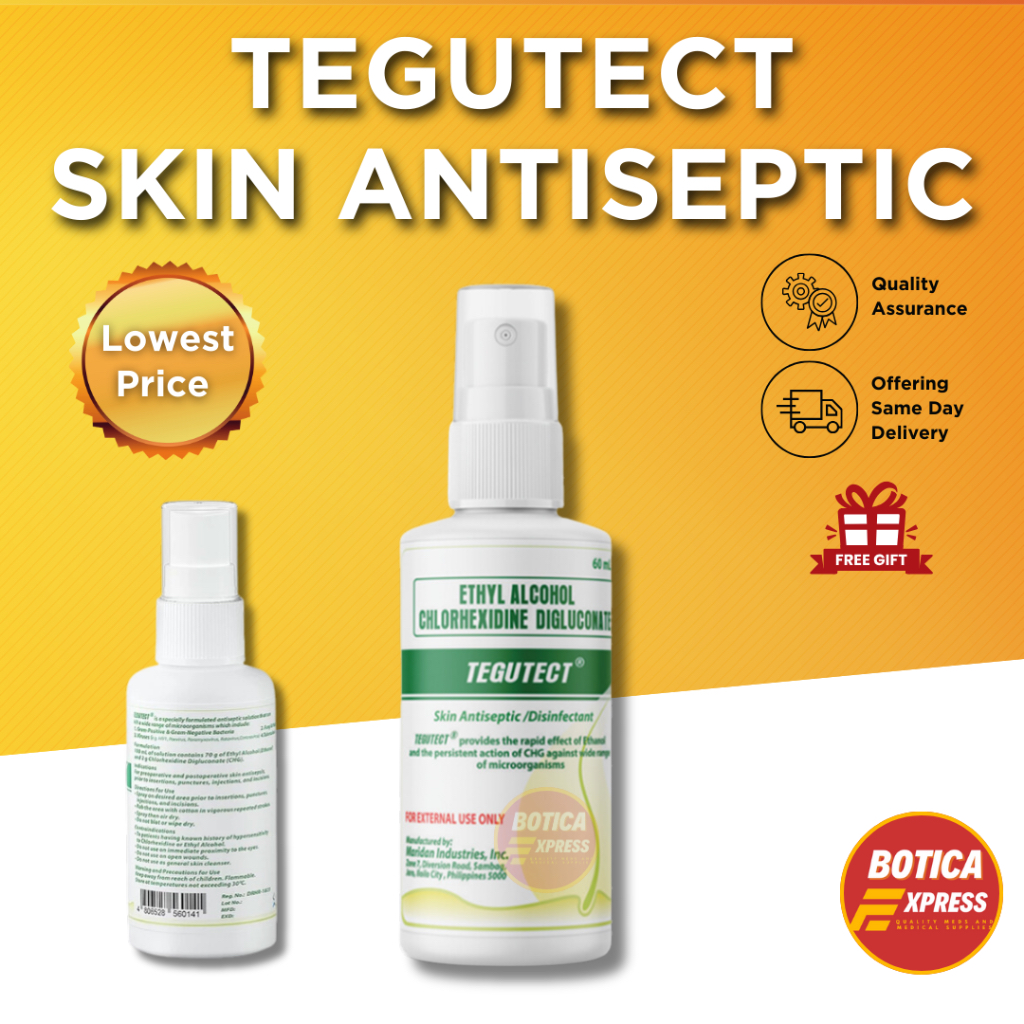 Tegutect Skin Disinfectant/Antiseptic Spray 60 mL | Shopee Philippines