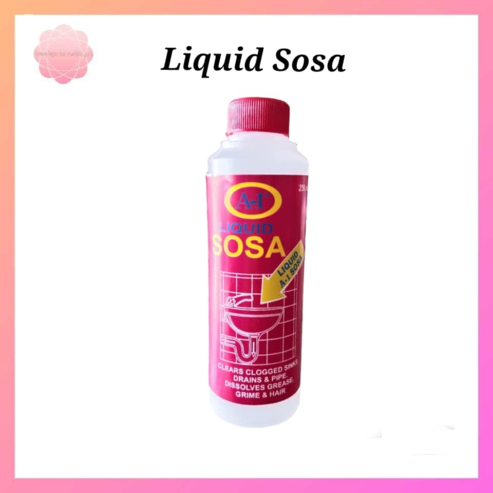 Liquid Sosa 250ml (Clears Clogged Sinks / Pang Alis Bara) | Shopee ...