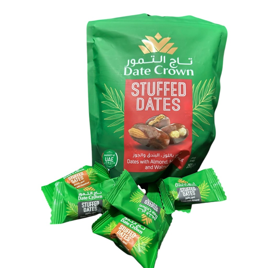 DATE CROWN (STUFFED DATES) Dates with Almond, Hazelnut and Walnut 250g ...