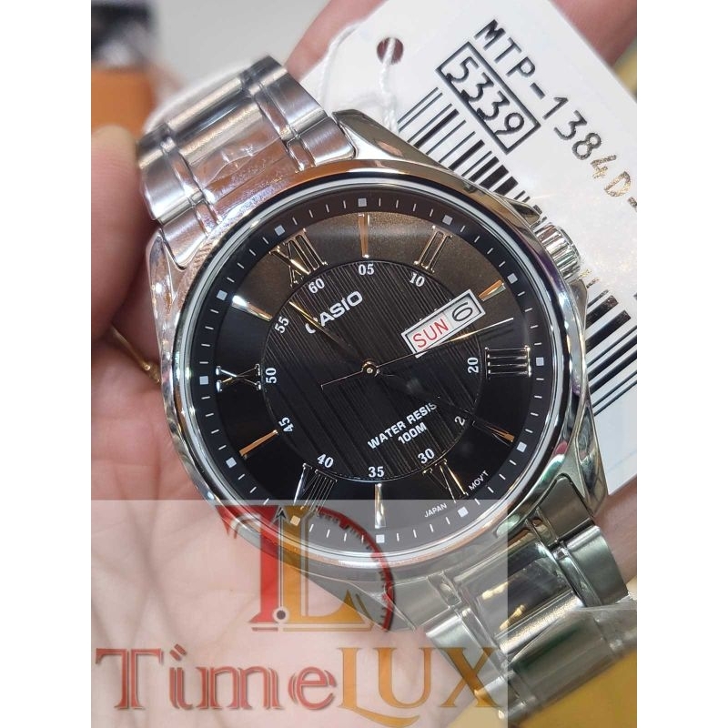 Casio Mens Silver Mtp 1384d 1a Shopee Philippines