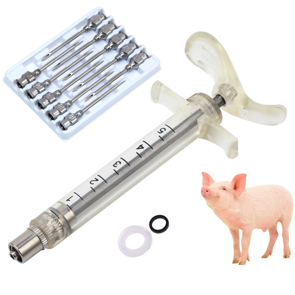 5ml TXP Heavy duty Injector for pig Fiber glass syringe for pig ...