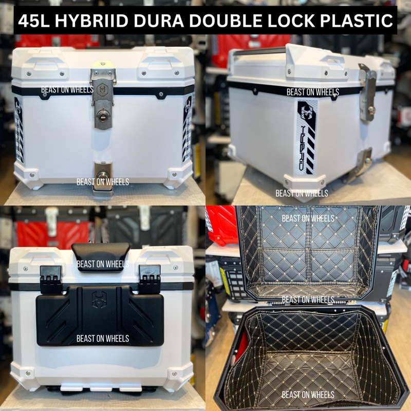 Hybriid hybrid 45L Dura plastic top box | Shopee Philippines