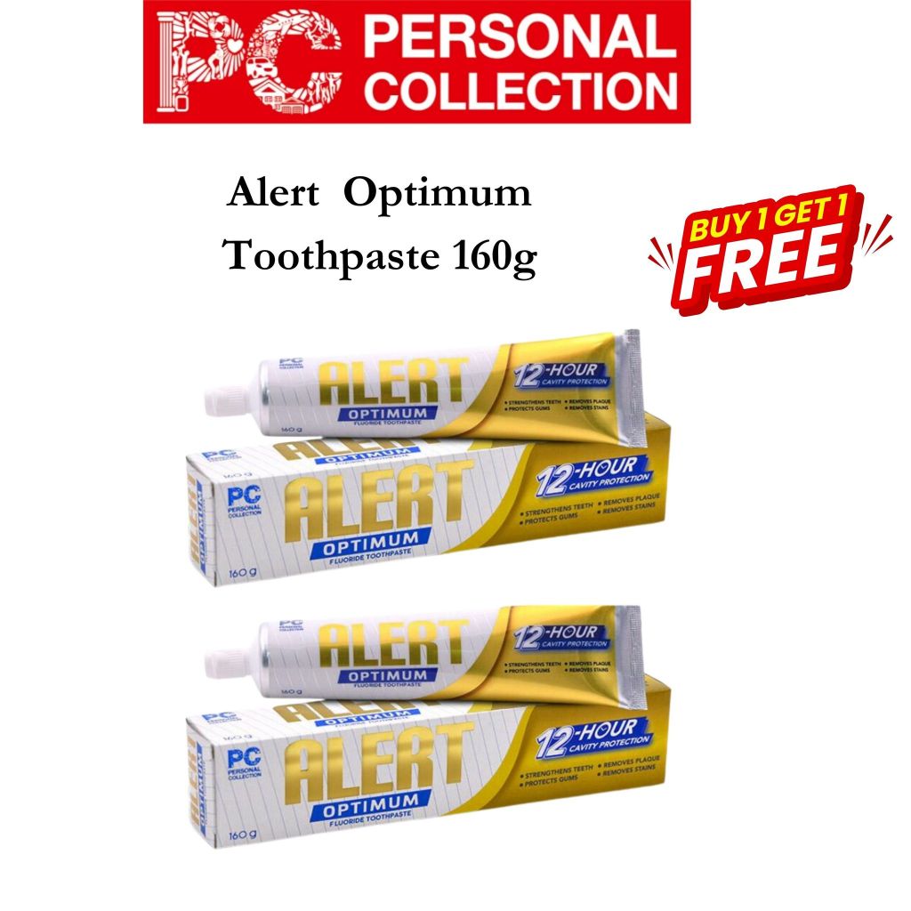 ALERT ANTICAVITY FLUORIDE TOOTHPASTE 214G (GOLD) | Shopee Philippines