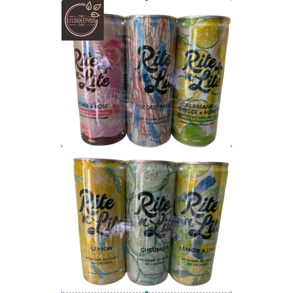 Rite n lite 6 in 1 pack | Zero Sugar; No Carbs No Calories | Shopee ...